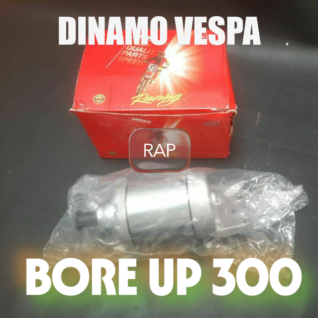 DYNAMO STATER VESPA MATIC BORE UP 300 CC/DYNAMO STARTER ASSY BOREUP ...