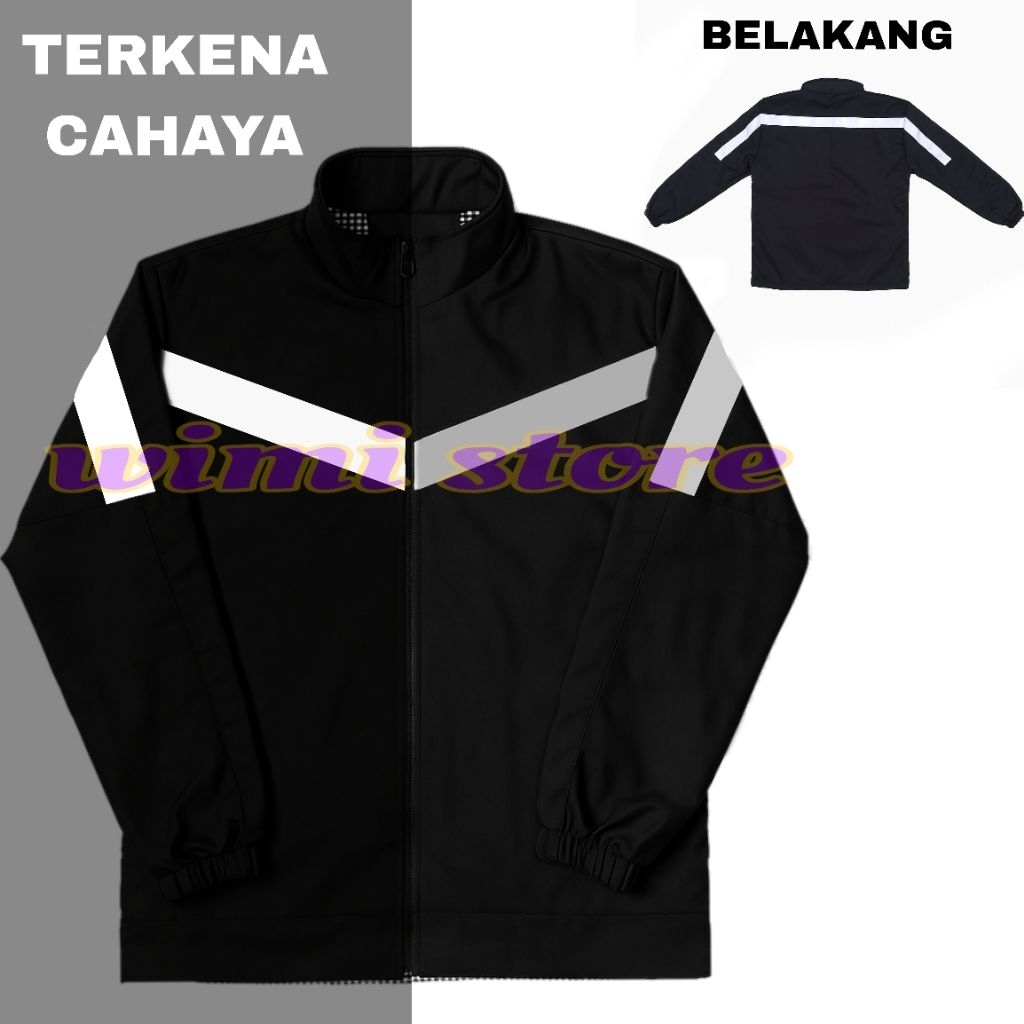 CAHAYA White Reflective Strip Jacket Motorcycle Jacket/ Night Jacket ...
