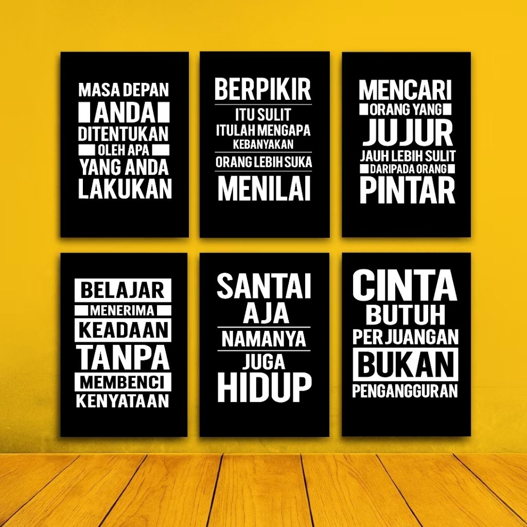 Wall Poster Room Display Motivational Quotes Wall Decoration Wise Words ...