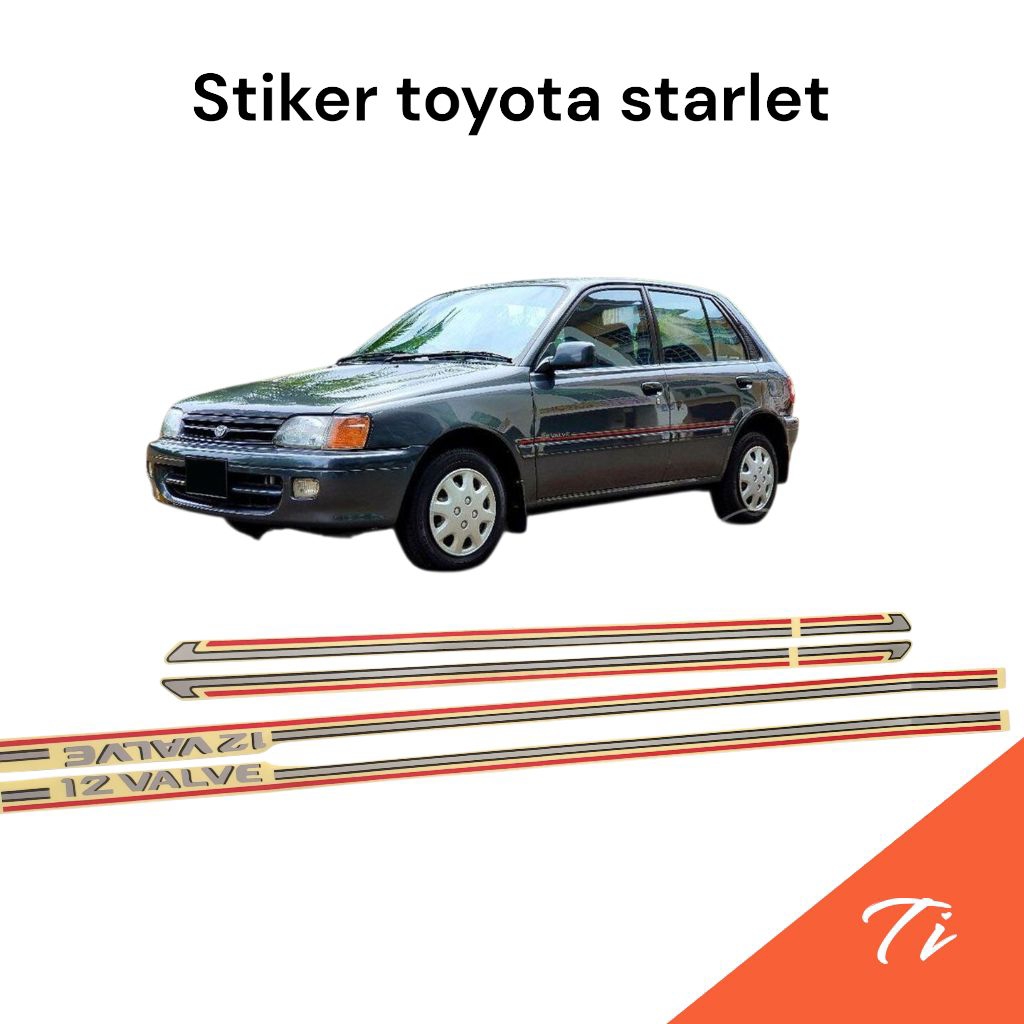 Toyota Starlet 12 Valve Sticker Full Set Right Kiri | Shopee Malaysia