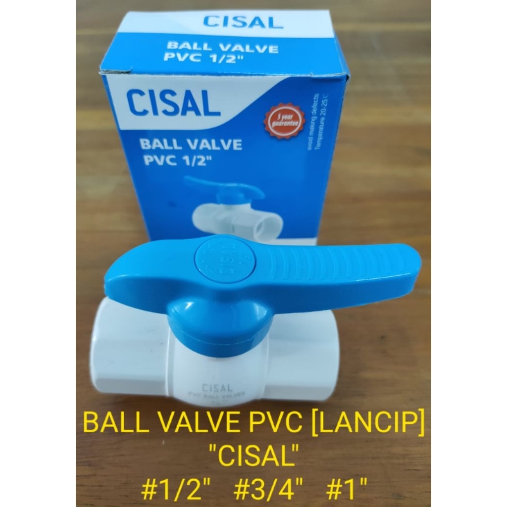 CISAL - 1/ 2" 3/ 4" 1" Inch White Pointed Pvc Stop Faucet biru ...