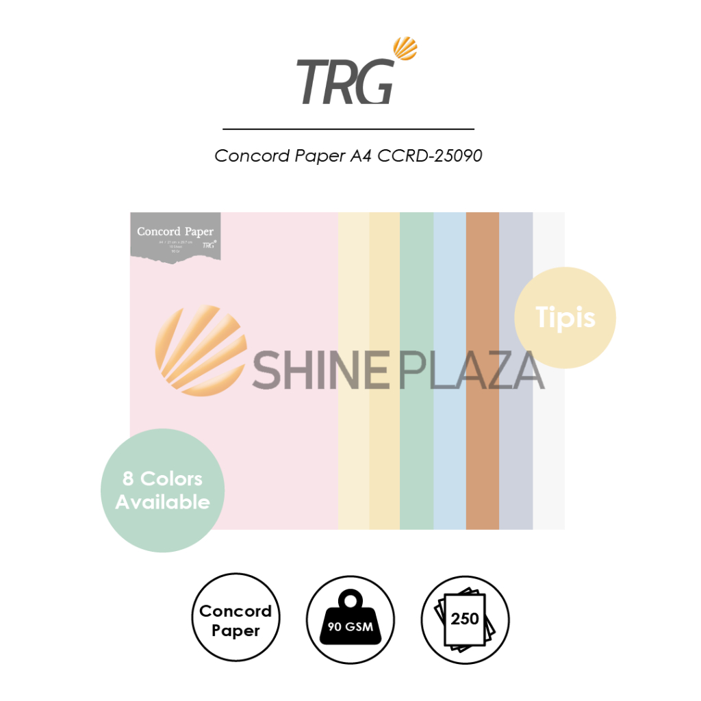 TRG Concorde Paper A4 CCRD-25090 90gsm - Thin Color Certificate Charter ...