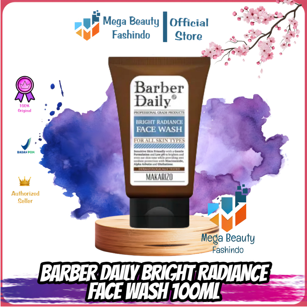 Barber Daily Bright Radiance Face Wash 100ml | Shopee Malaysia