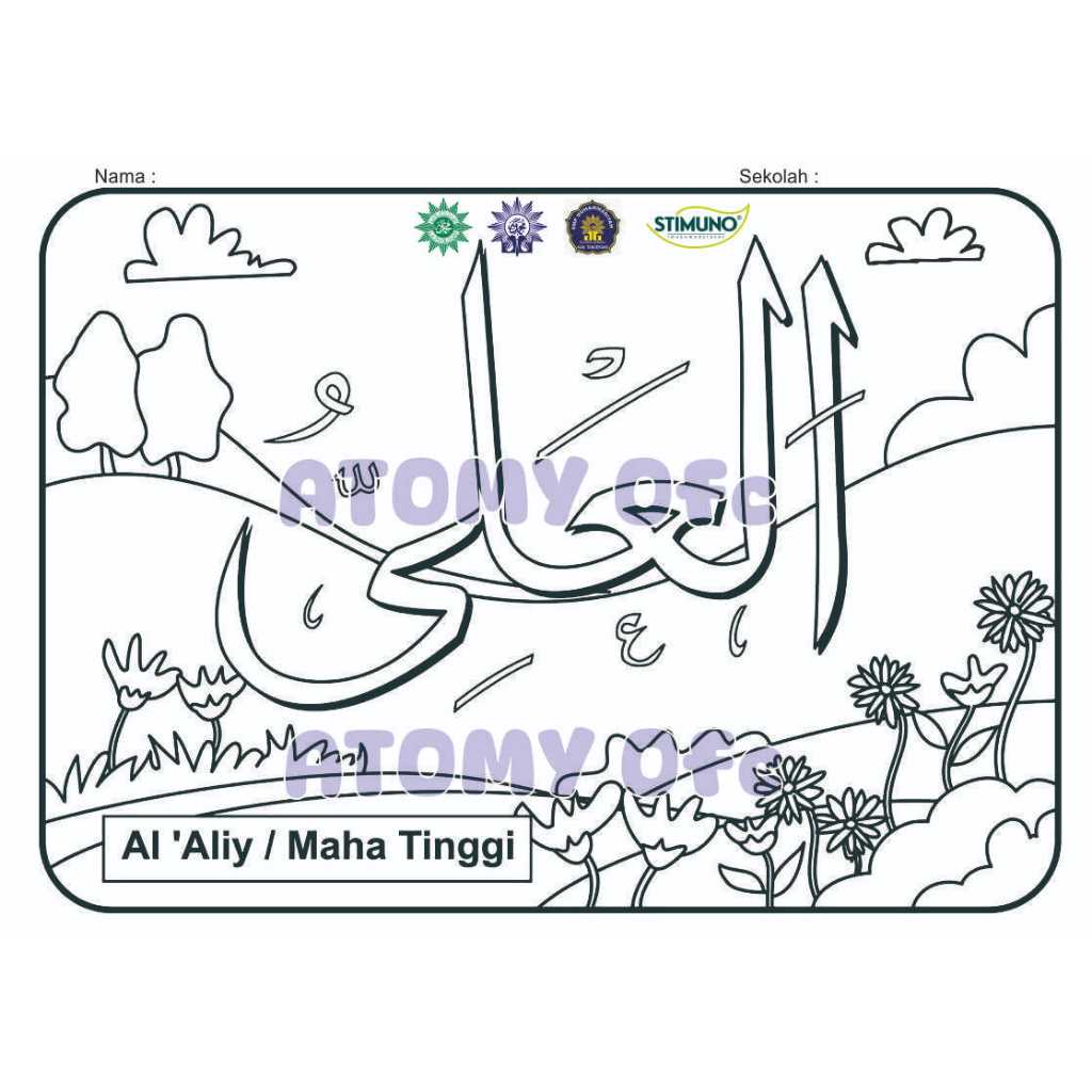 CUSTOM COLORING PAPER - CALLIGRAPHY - A4 SIZE | Shopee Malaysia