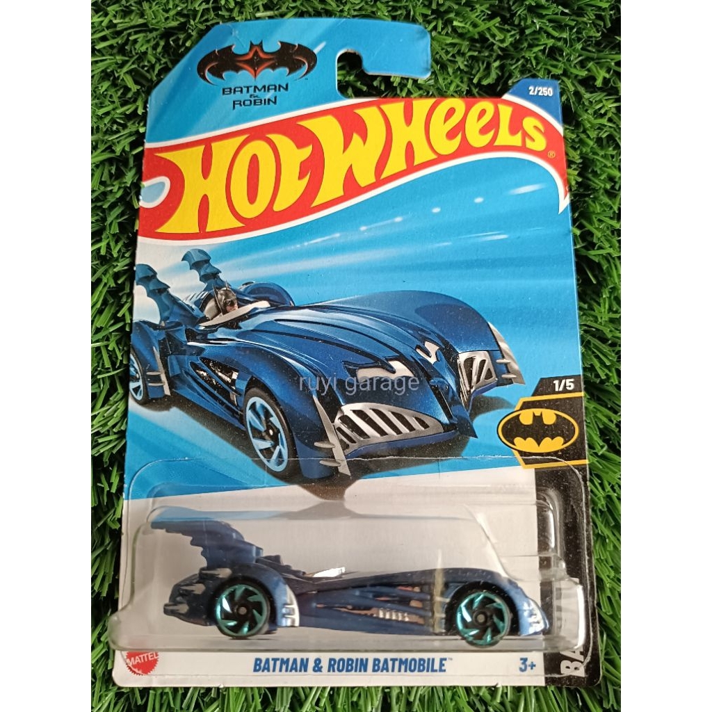 HOT WHEELS BATMAN & AND ROBIN BATMOBILE biru 2/ 250 2025 | Shopee Malaysia