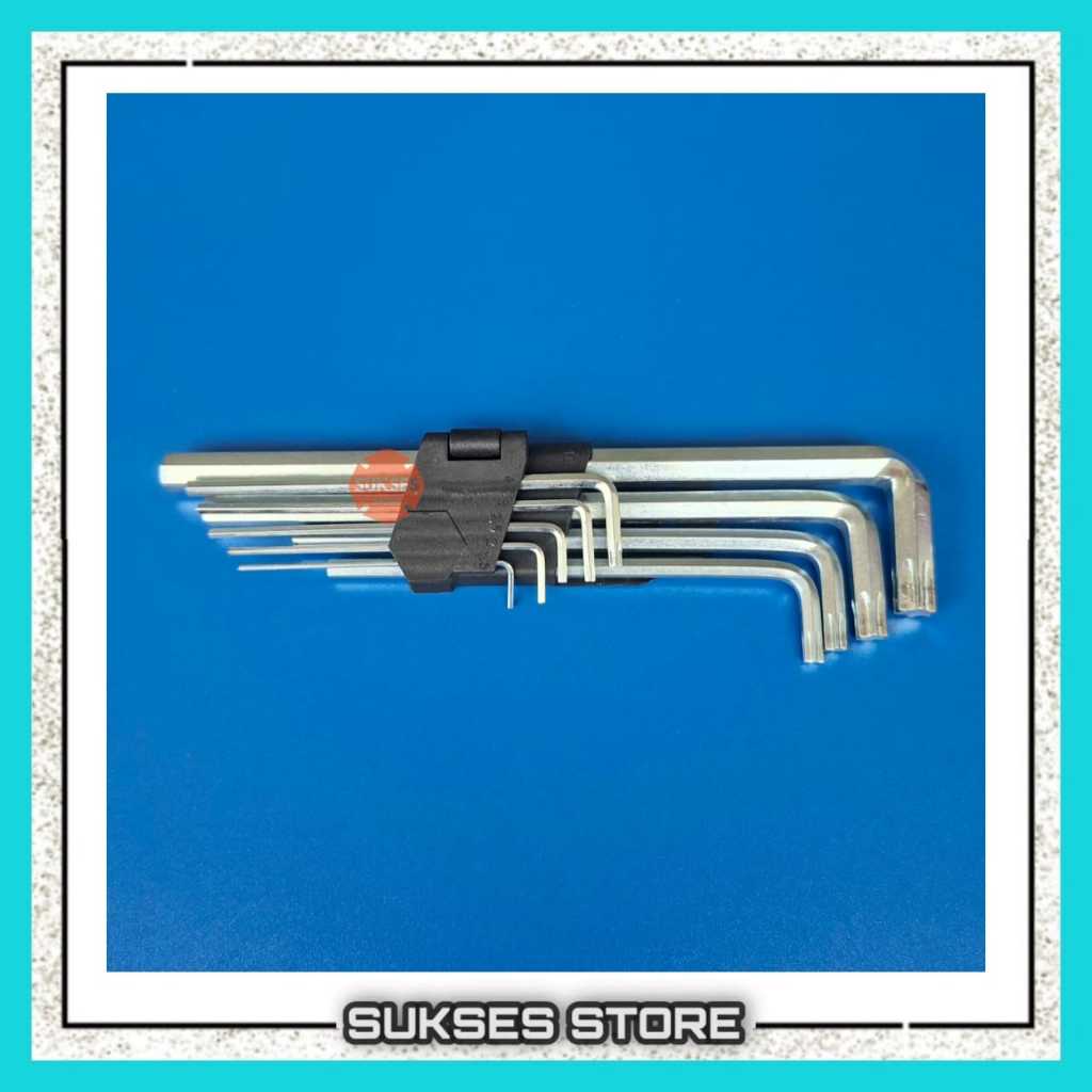 L-shaped wrench 9-piece long L-shaped wrench Set | Shopee Malaysia