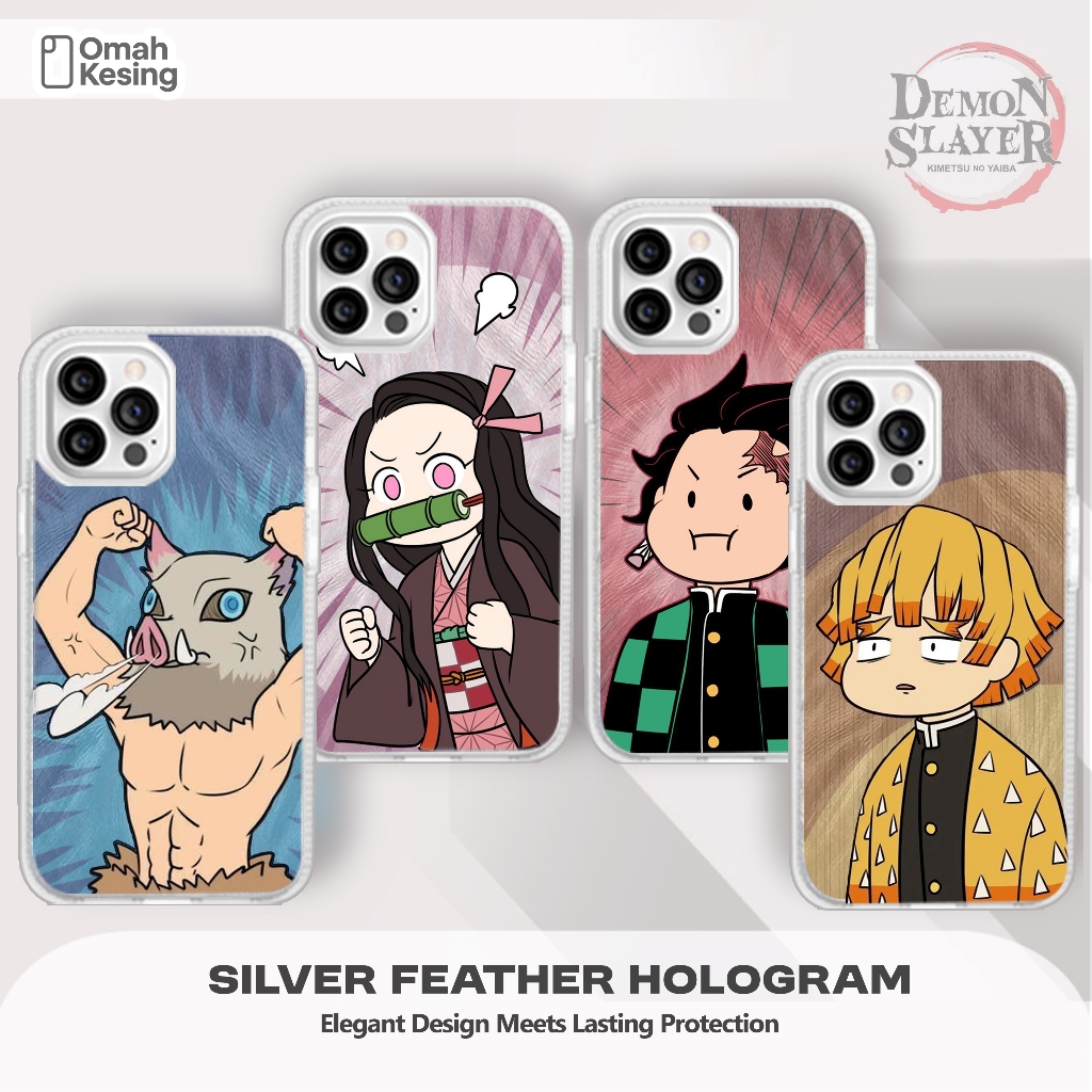 Hologram Case Silver Feather Demon Slayer V2 For Infinix HOT60 GT30 ...