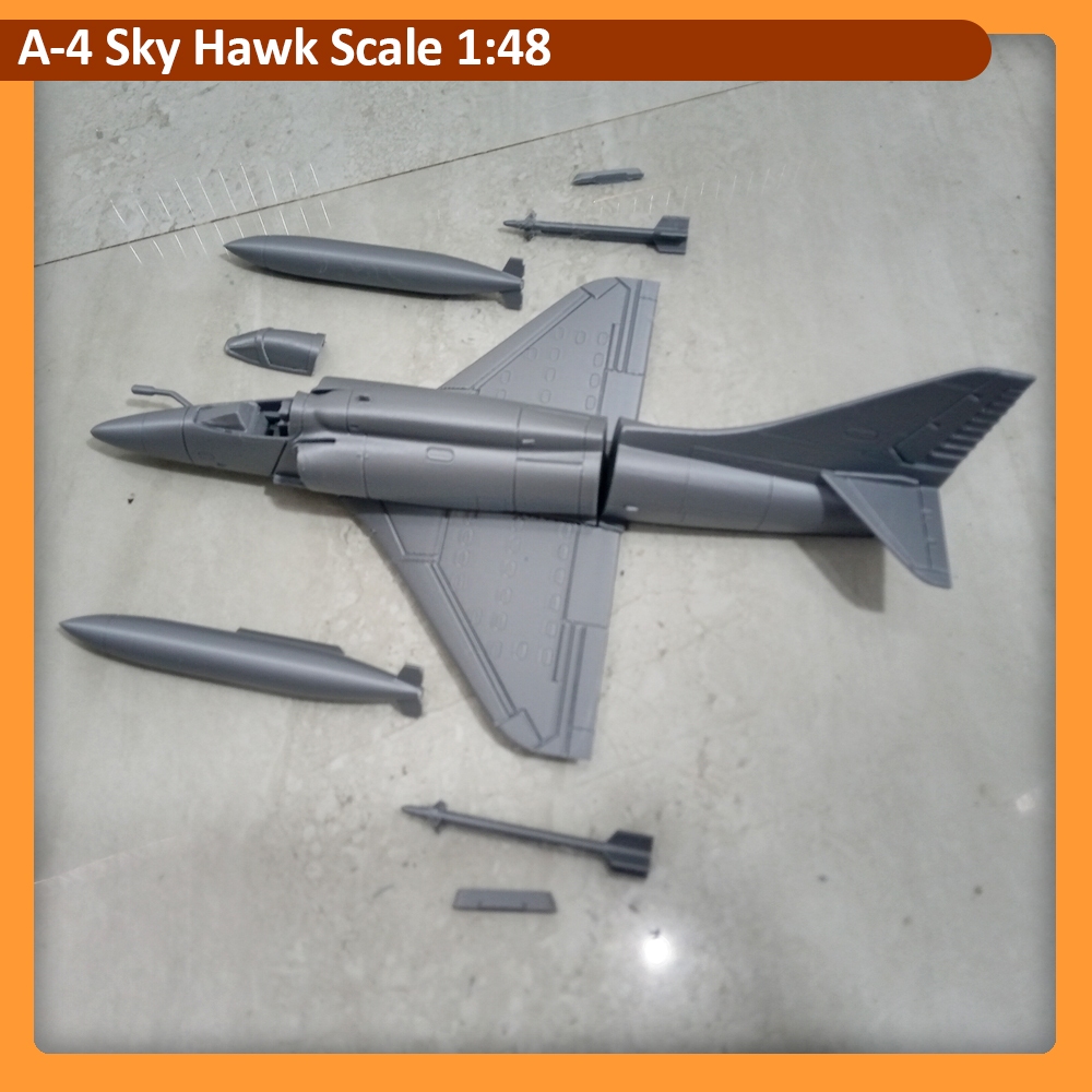 A-4 Sky Hawk Aircraft Miniature 3D Printed PLA Scale 1:48 3D Print ...
