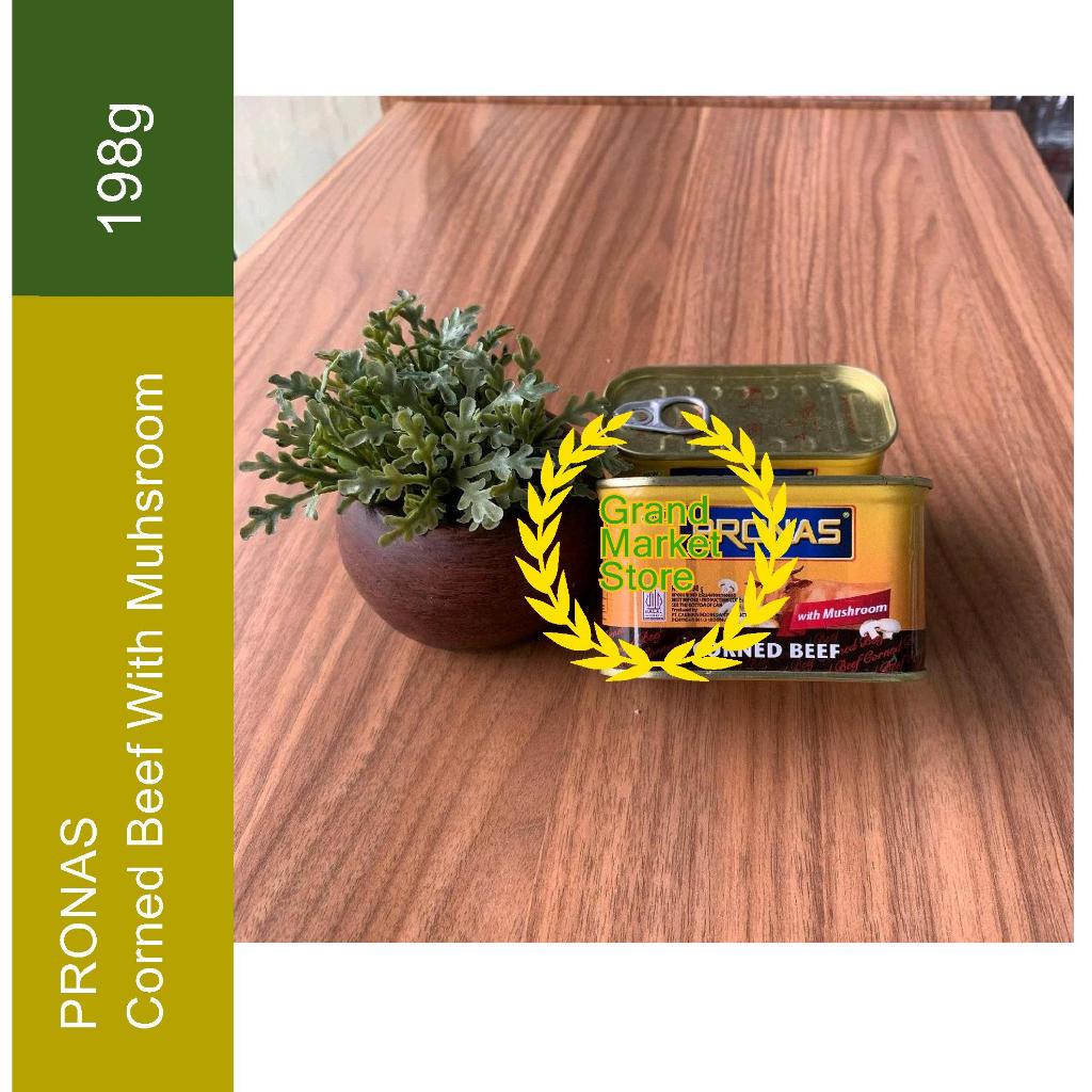 PRONAS CORNED BEEF WITH MUSHROOM 198 G | Shopee Malaysia