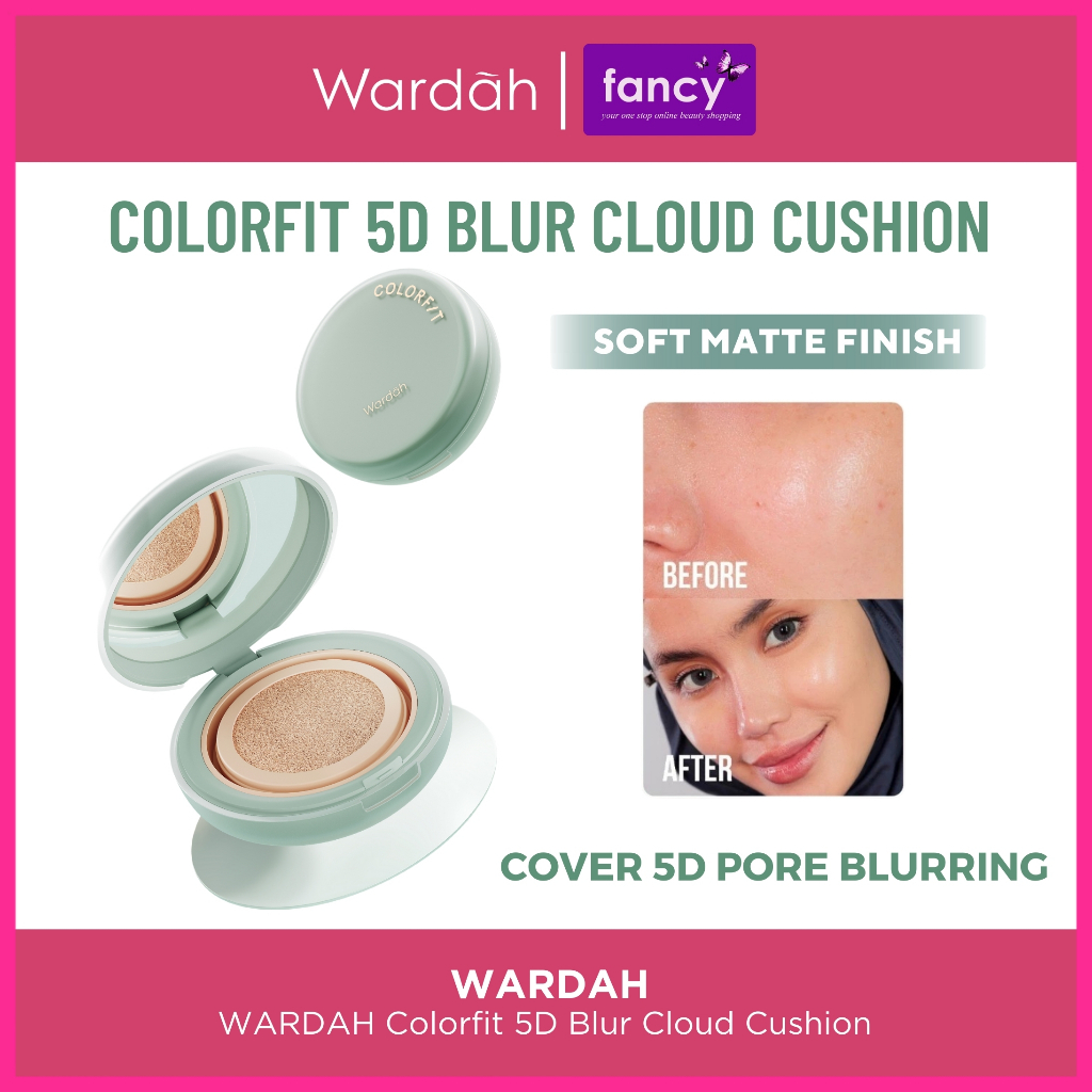 WARDAH Colorfit 5D BLUR CLOUD Cushion | Matte Finish Lasts Up to 18 ...