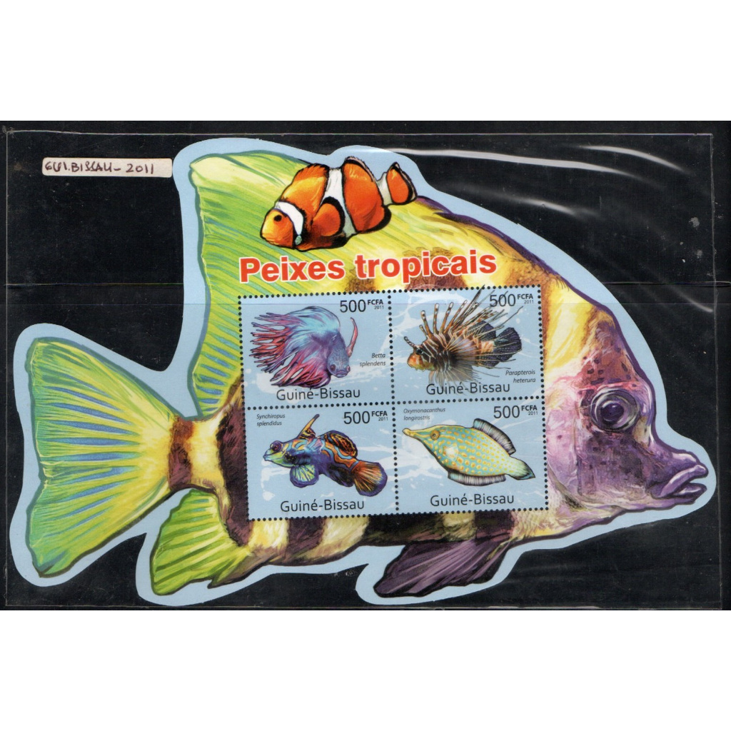 Fish Theme Stamp 102 Guine Bissau Odd shape | Shopee Malaysia