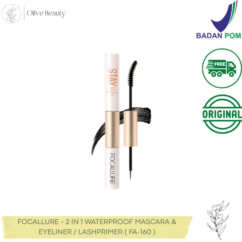 FOCALLURE - 2 IN 1 WATERPROOF MASCARA & EYELINER LASHPRIMER/ (FA-160 ...