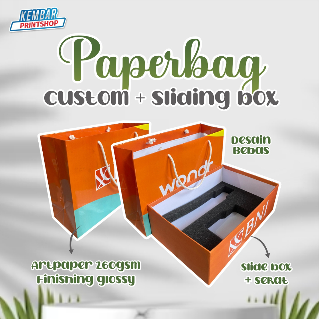 Paperbag Slide Box, Paperbox, Paperbag Siliding Box Custom Premium ...