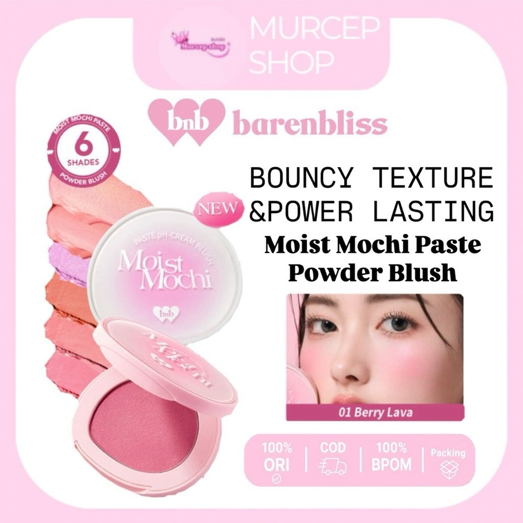 BNB barenbliss Moist Mochi Paste Powder Blush 4.5g Cheek, Lip ...