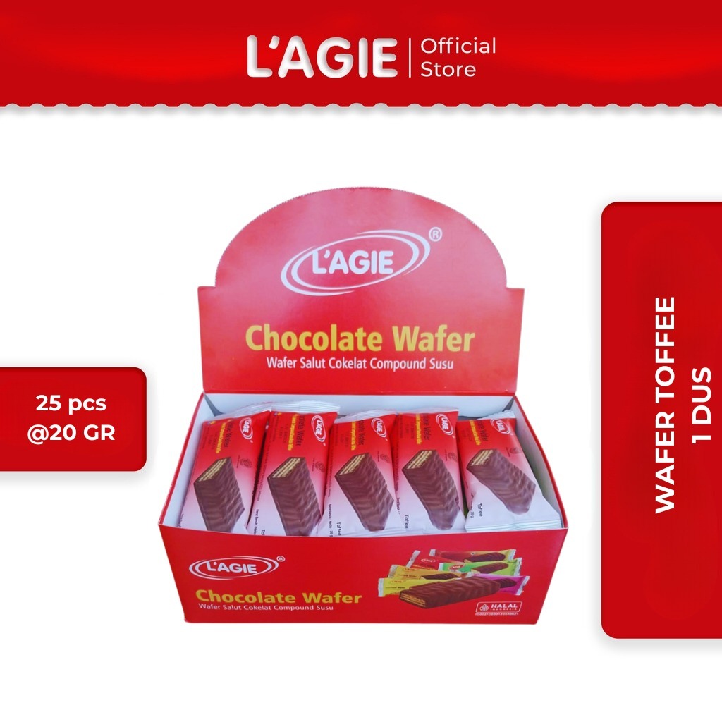 Lagie Chocolate Wafer Tofee 25pcs @20gr | Shopee Malaysia