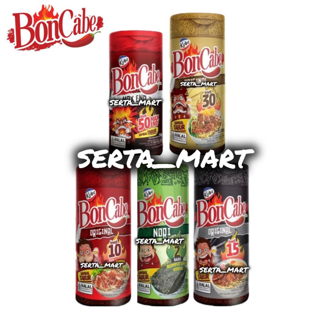 Bon Cabe Bottle - BonCabe Nori Sprinkle Sambal Level 2 Level 10/ LV 15 ...