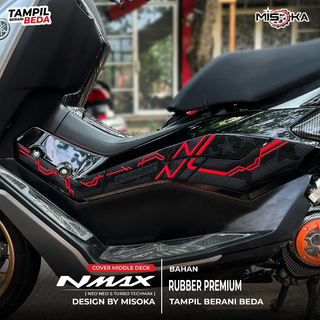 Misoka Middle Deck Cover Nmax Techmax turbo Neo s Neo Rubber Right ...
