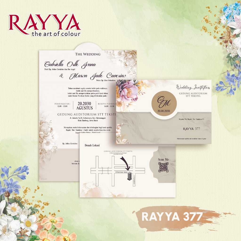 RAYYA 377 Invitation Blanks | Free File Setting | Shopee Malaysia