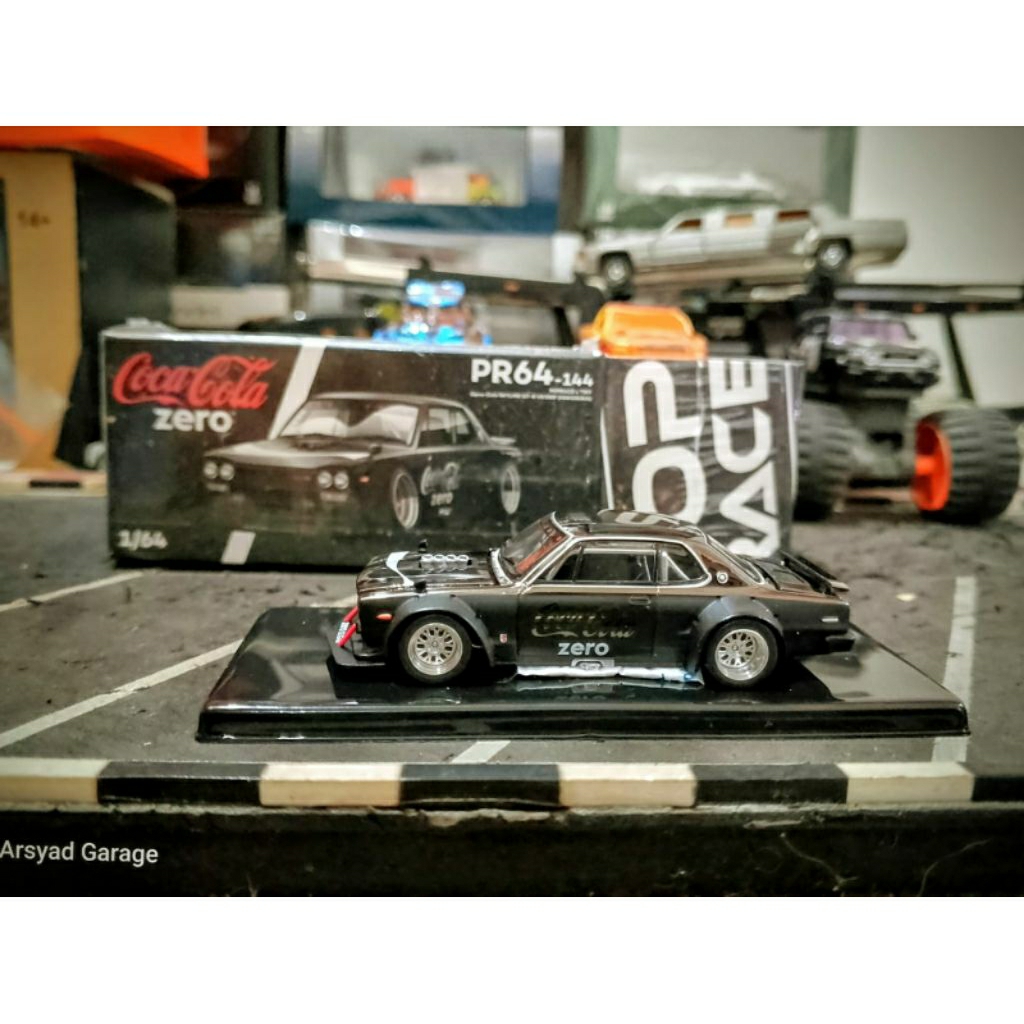 Diecast Poprace Pop Race x Tiny Nissan Skyline GTR V8 Drif Hakosuka ...