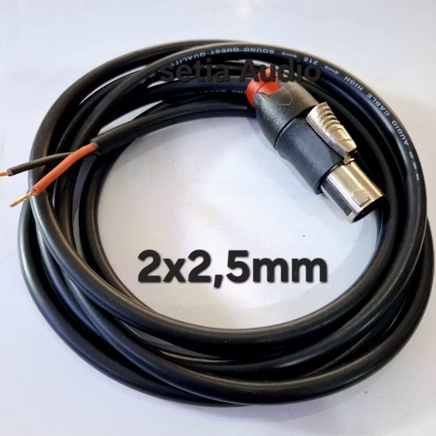 SPEAKER CABLE 2x2.5 POWER MIXER JACK SPEAKON Neutrix 1-20 METERS ...