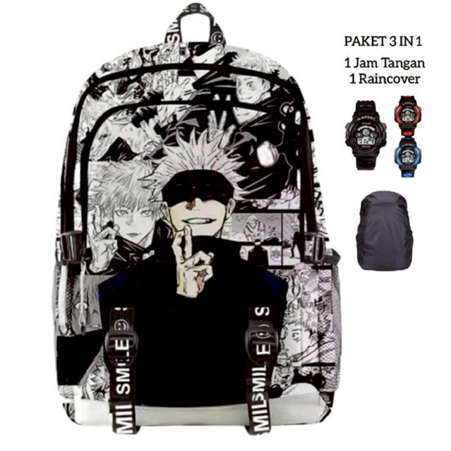 GDM-SCHOOL BAG FOR ELEMENTARY SCHOOL AND MIDDLE SCHOOL BOYS JUJUTSU ...