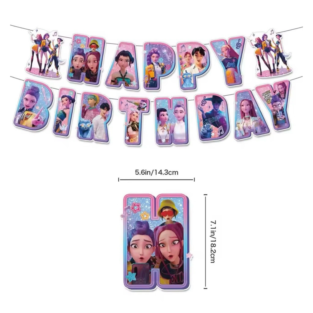 BANNER HAPPY BIRTHDAY DEMON HUNTER KPOP | Shopee Malaysia