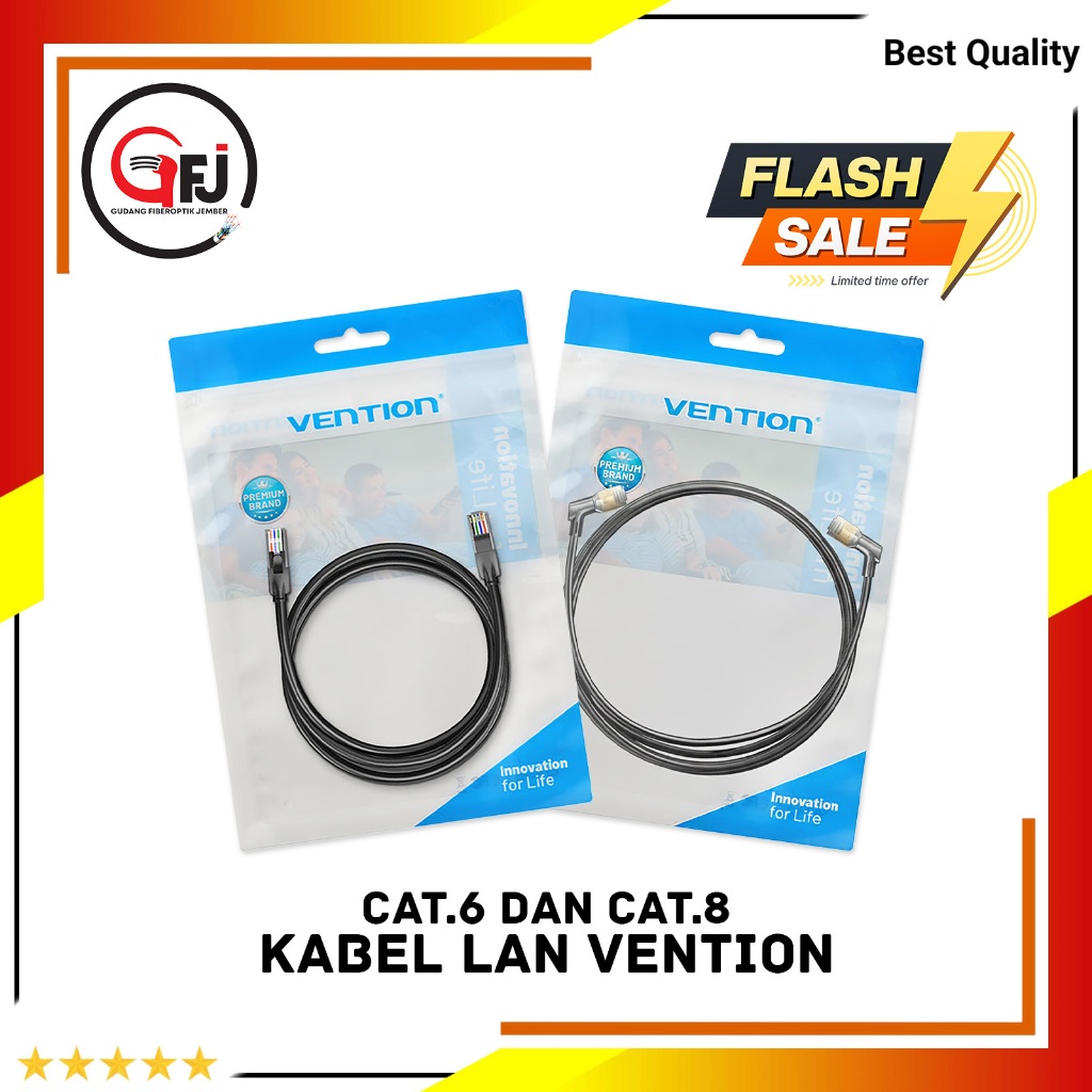 LAN CABLE RJ45 UTP CAT6 AND STP CAT8 VENTION ORIGINAL | Shopee Malaysia