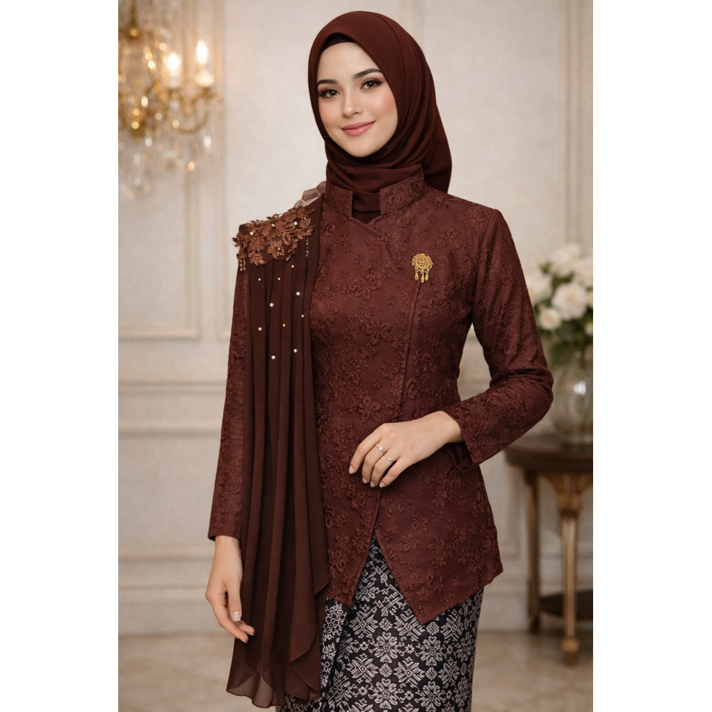 Kebaya shawl / shoulder shawl graduation shoulder slayer shawl lace ...