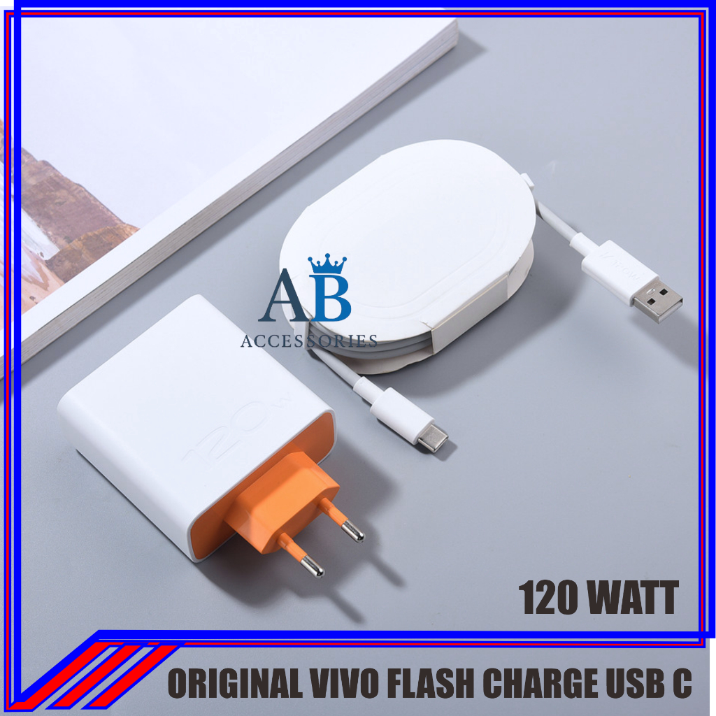 Vivo Fast Charging Type C 120W V23 V21 V25 Pro V27 T1 5G V23 X70 Y50 ...