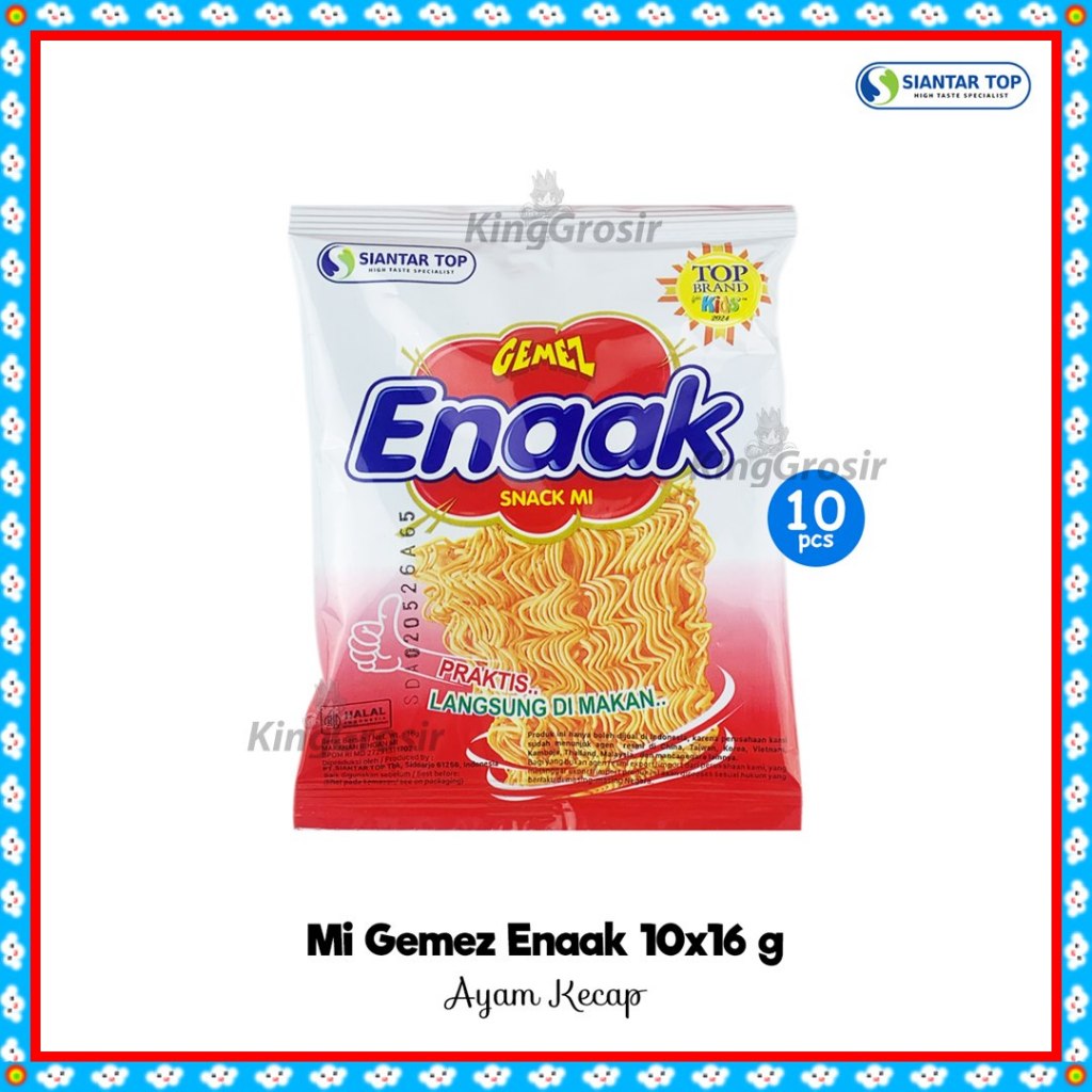 Mi Enaak Renceng Contains 10 Sachets Mi Gemez Enaak Snack/ Ready-to-Eat ...