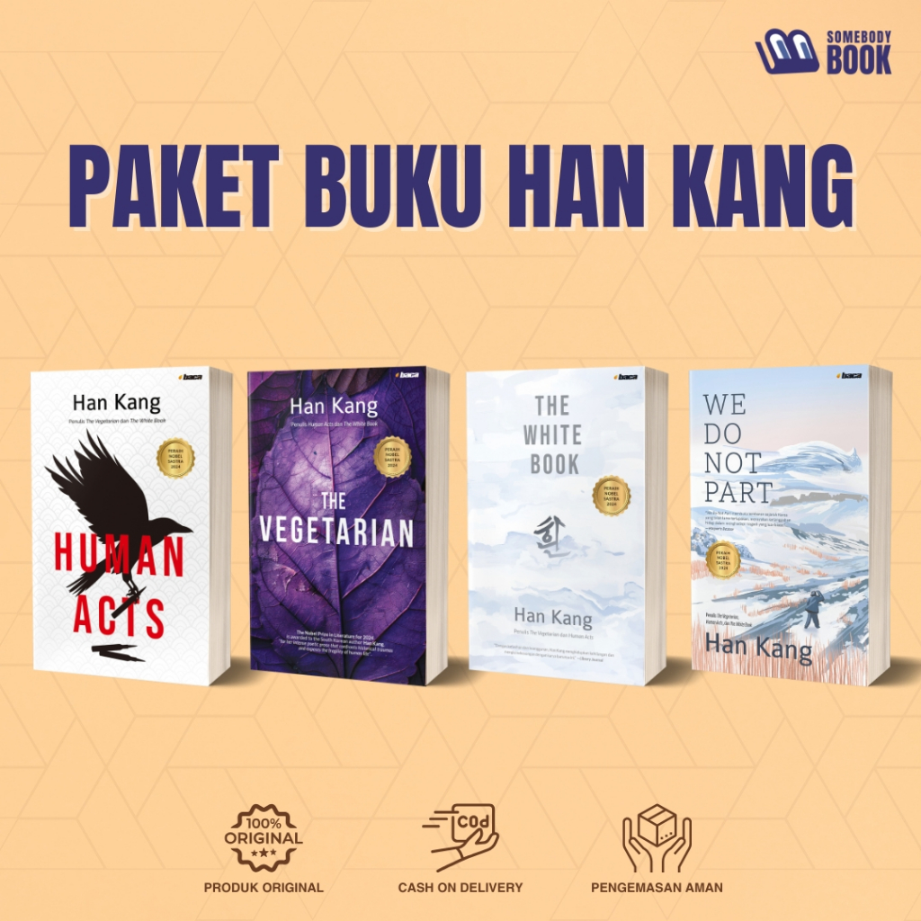 Original Han Kang book Package (READ) - The Vegetarian, Human Acts, The ...