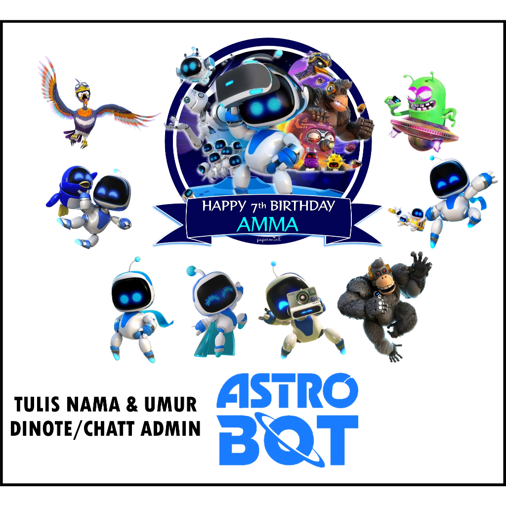 ASTROBOT CAKE TOPPER | Shopee Malaysia