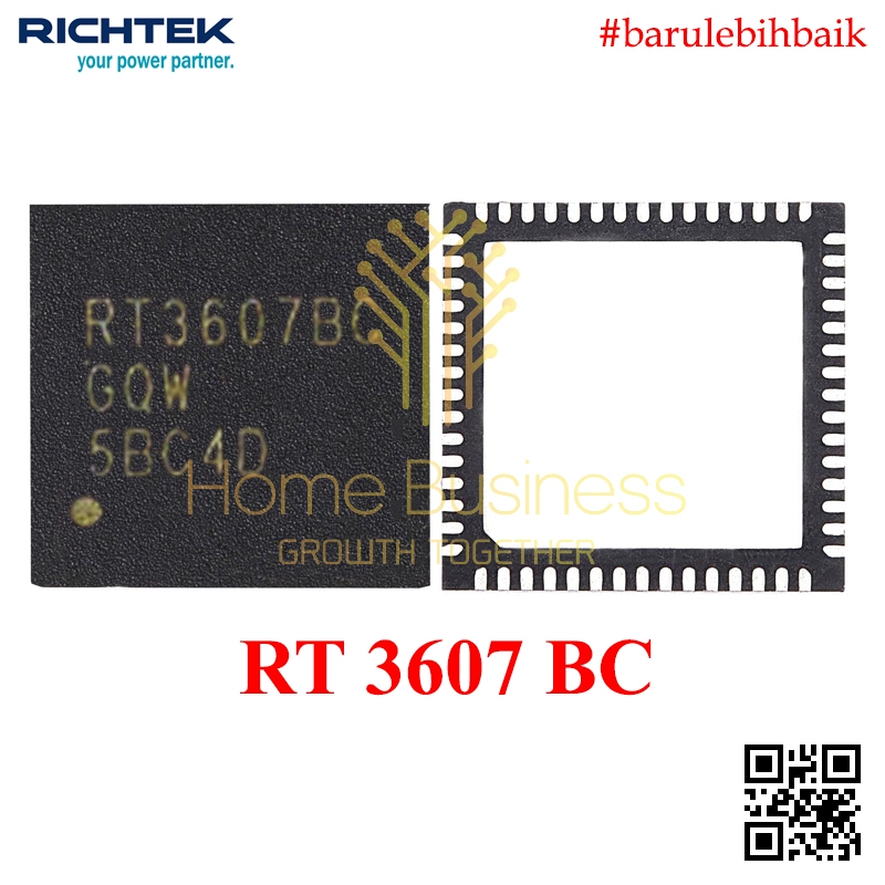 IC Power Management RT3607BCGQW RT360607BC RT3607 BC RT 3607BC RT 3607 ...