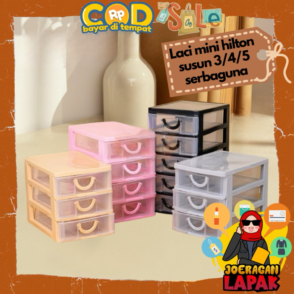 (JOERAGAN LAPAK) MINI HILTON - AESTHETIC MINI DRAWERS MULTI-PURPOSE ...