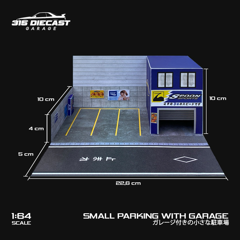 Papercraft Diorama Small Parking With Garage | Shopee Malaysia