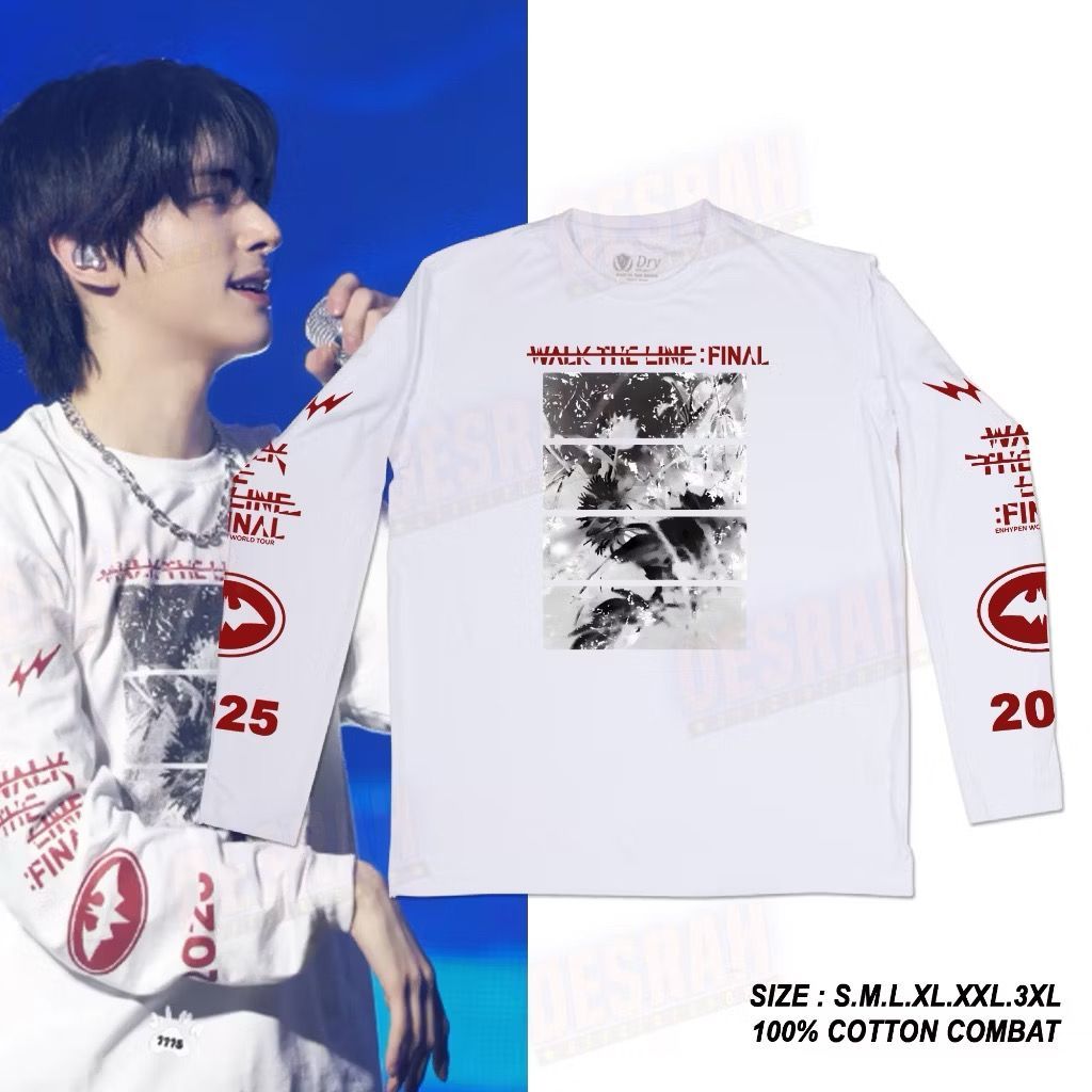 Engene Long T-Shirt Walk The Line Tour The Final Short T-Shirt Picture ...