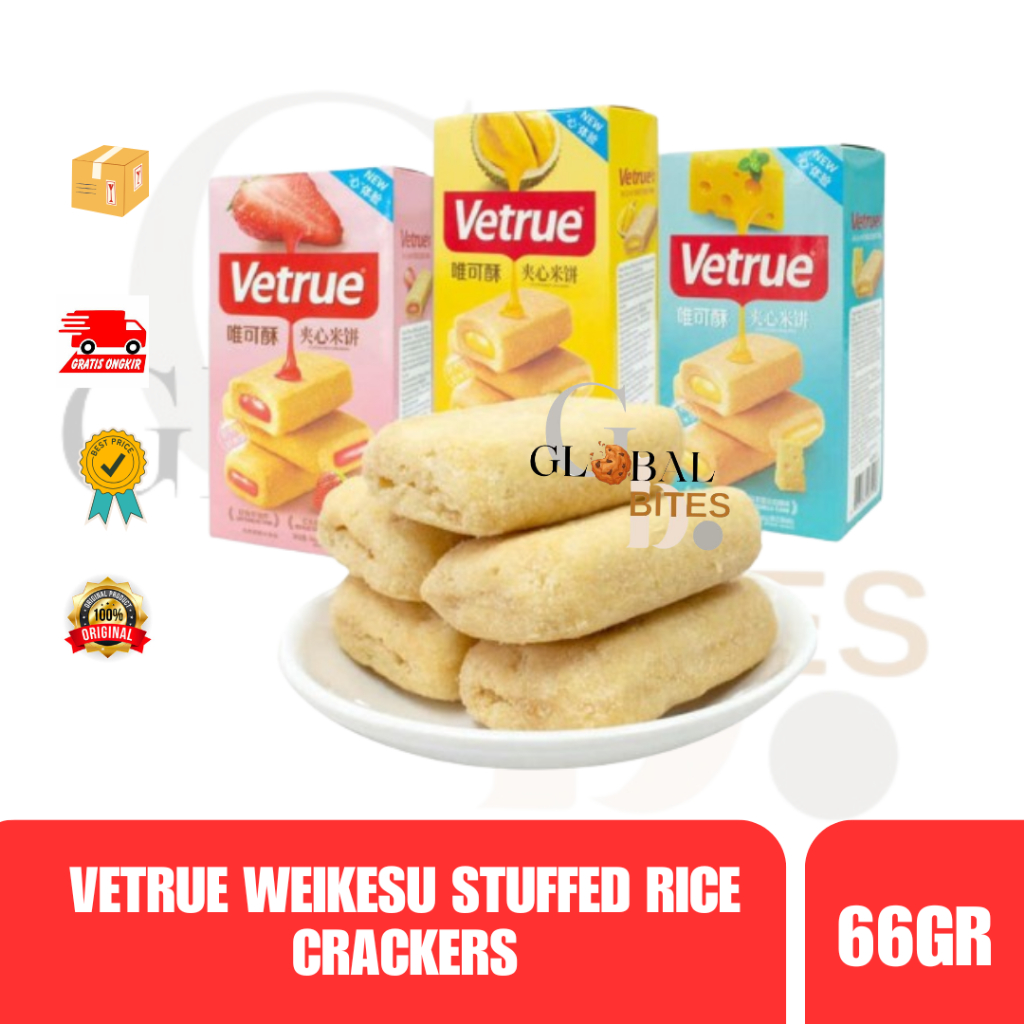Vetrue Weikesu Stuffed Rice Crackers Musangking Durian Vetrue Rice ...