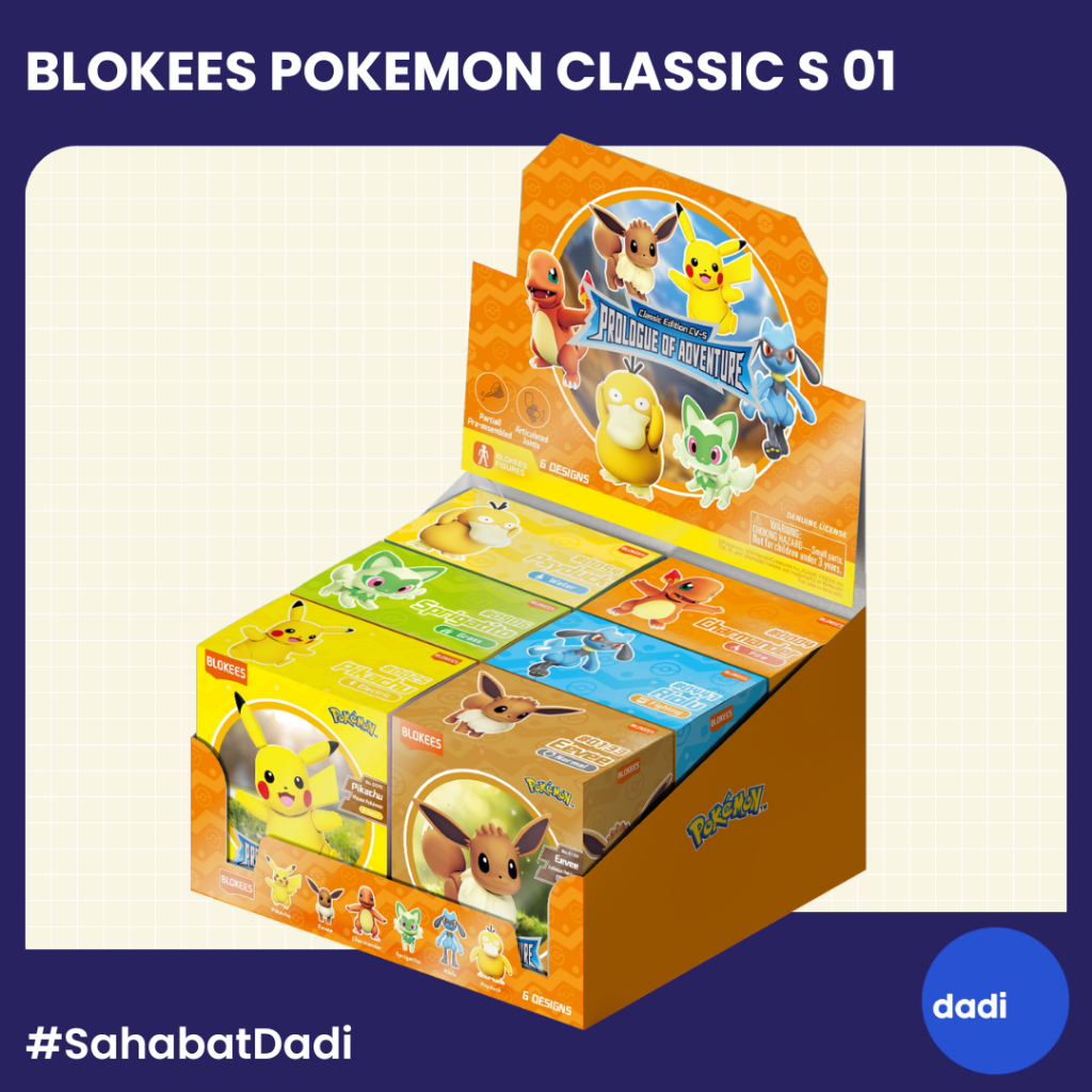 Dadi - Pokemon Classic Edition Prologue of AdventureBlokees - Figurine ...