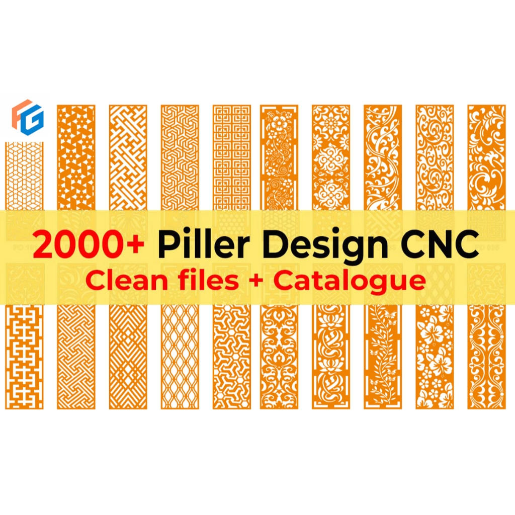 2000 Piller Laser Cutting File PillarDesign CNC Plasma Router DXF FG27 ...
