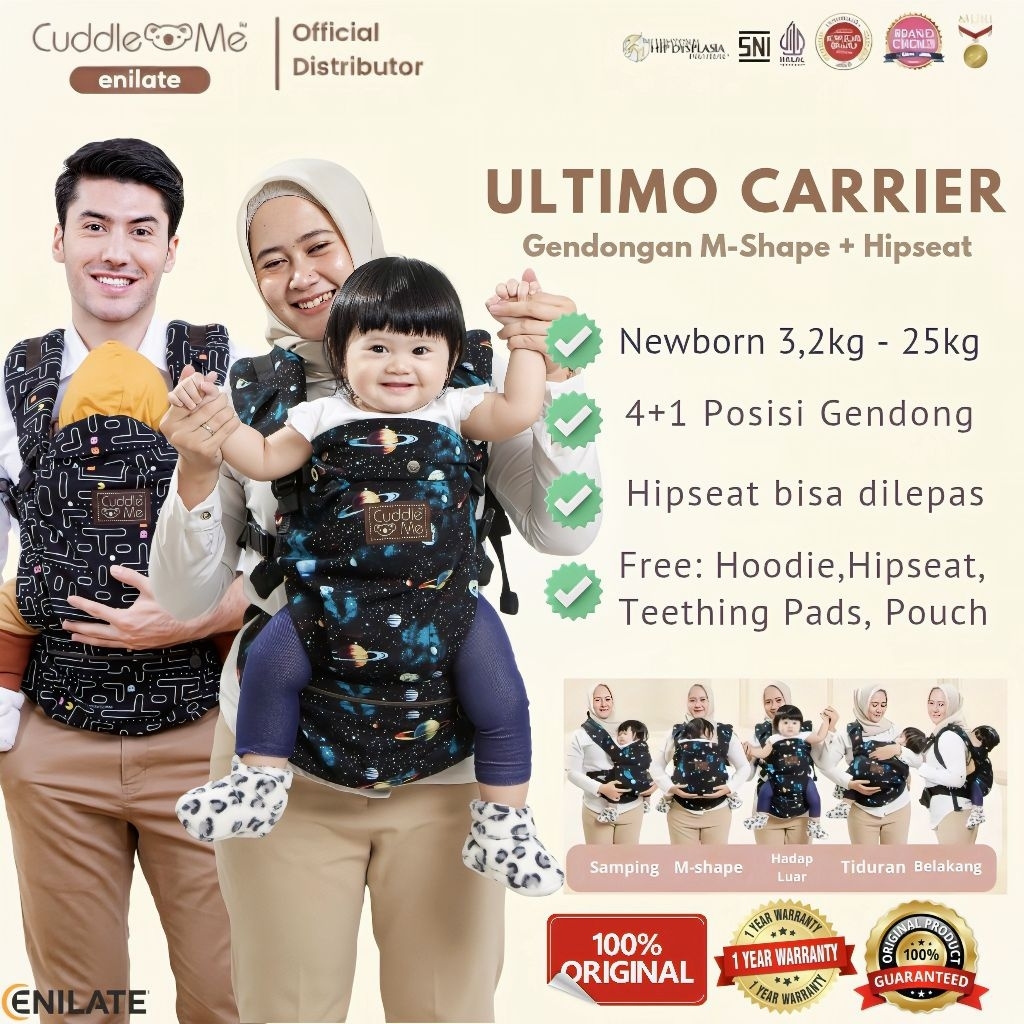 Cuddle Me Ultimo SSC Adjustable 5-Position Baby Carrier | M-Shape ...
