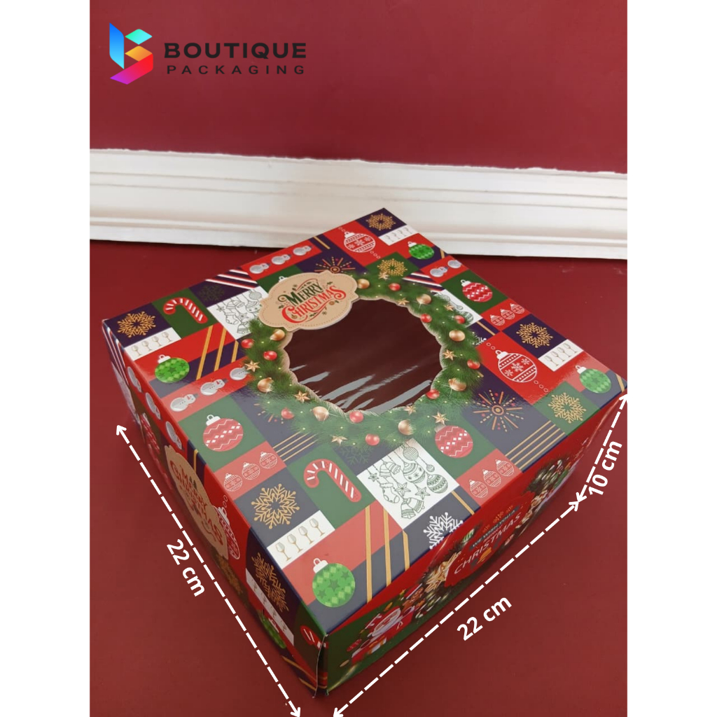 (10 PCS ) Fuji box Gift Box Cake Kotak Kuih kek Box Hampers Christmas ...