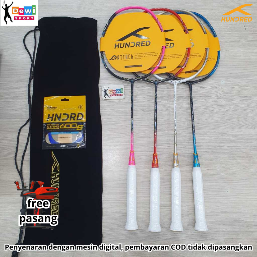 HUNDRED T-FUSHION TORNADO Badminton Racket (5U) | Shopee Malaysia