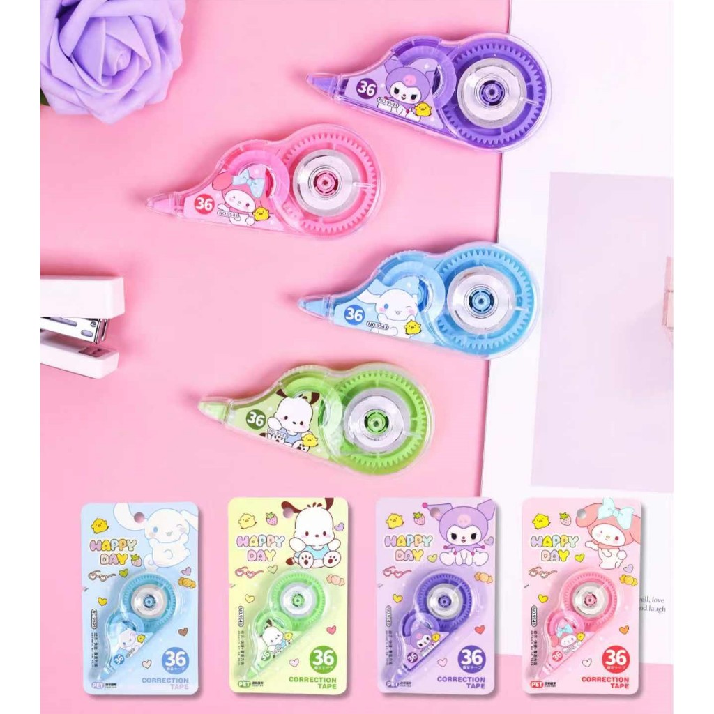 TIPEX ROLL/correction tape/tip-ex paper/tipe-x cute character 36M LARGE ...
