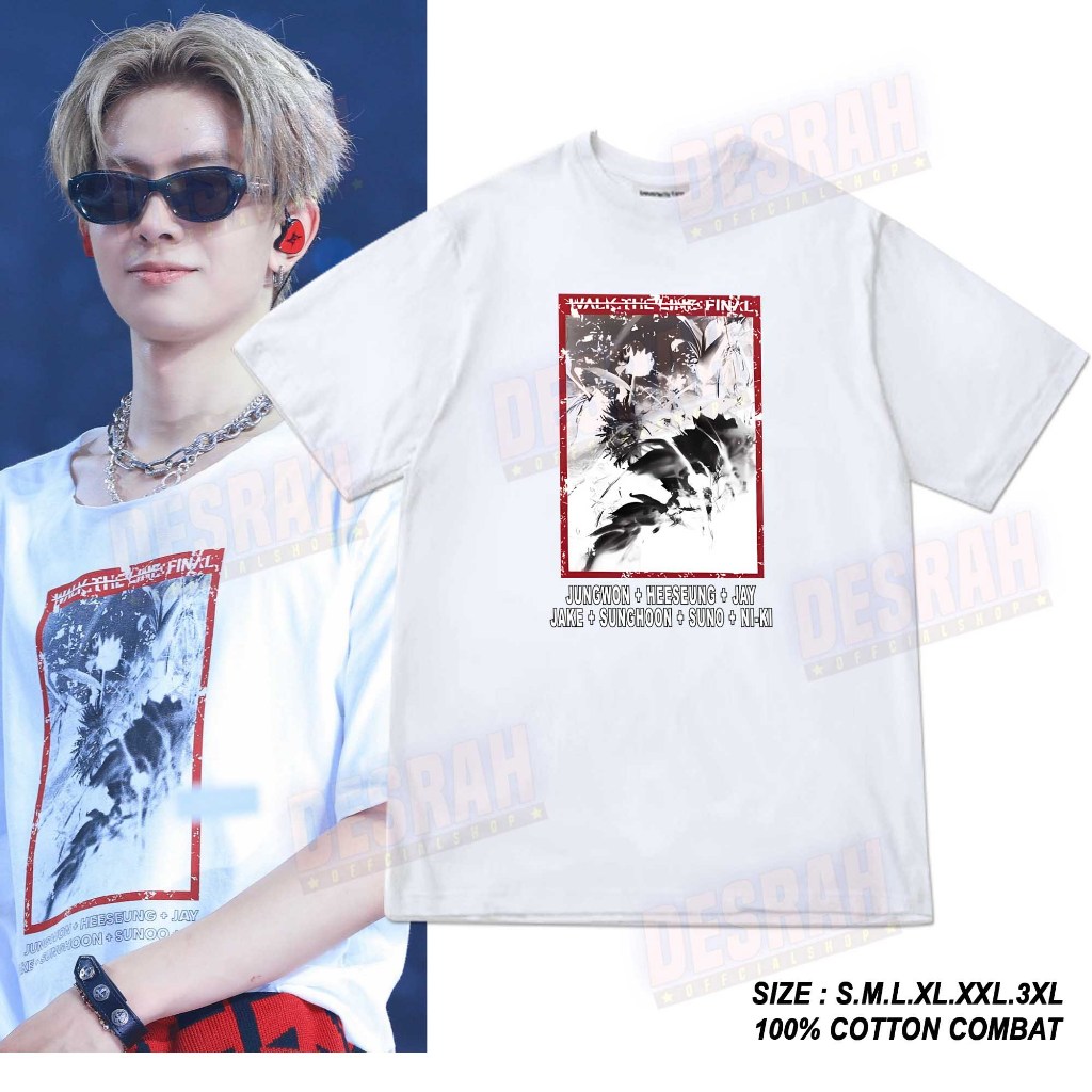Korean kpop t-shirt ENGENE Walk The line tour the final PICTURE GRUNGE ...