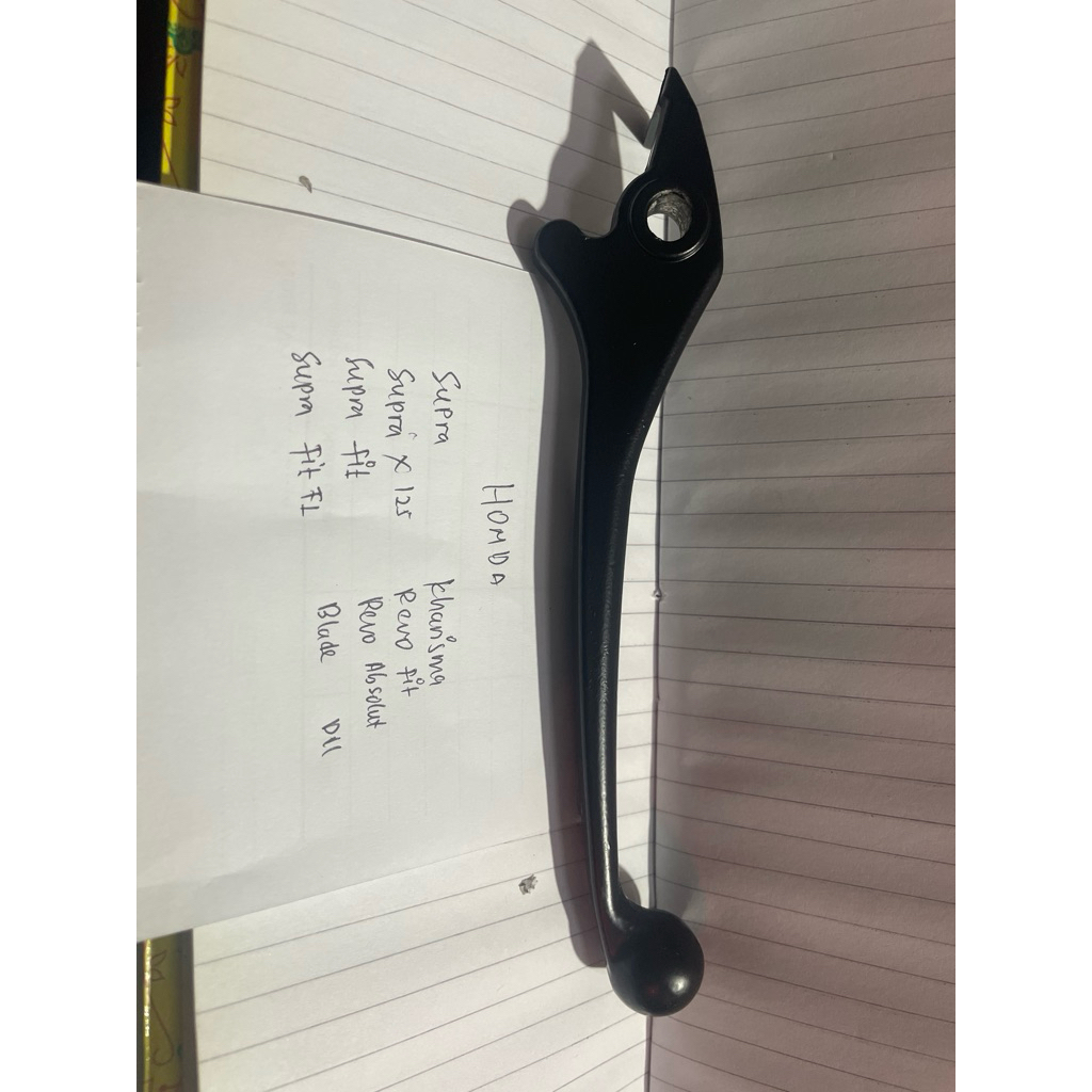 Plain black right hand brake handle supra x-kharisma-revo-blade-supra ...