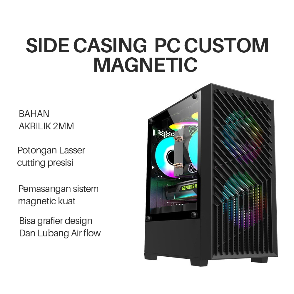 Custom Magnetic Acrylic PC Side Panel | Acrylic Engraving & Air Flow ...