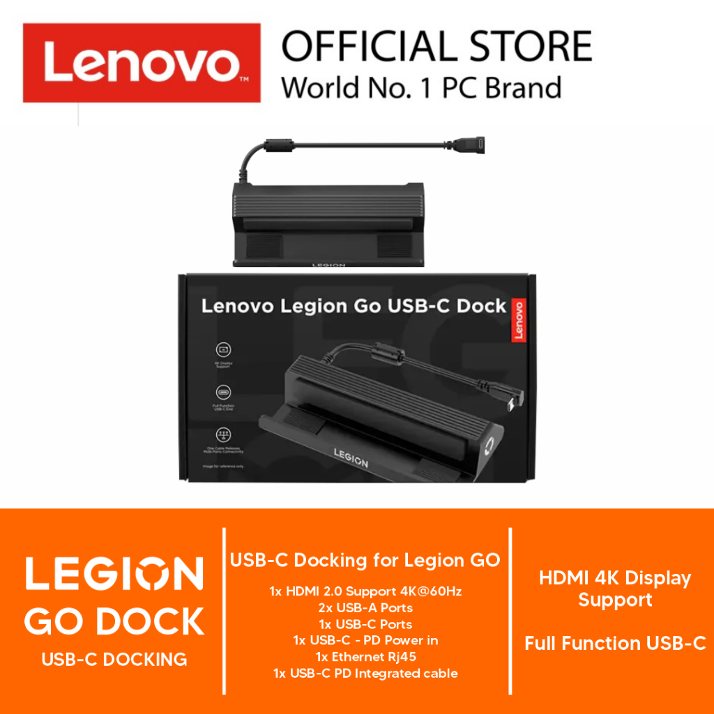 Lenovo USB-C DockLEGION GO - Full Function USB-C Hub Docking 4K HDMI ...