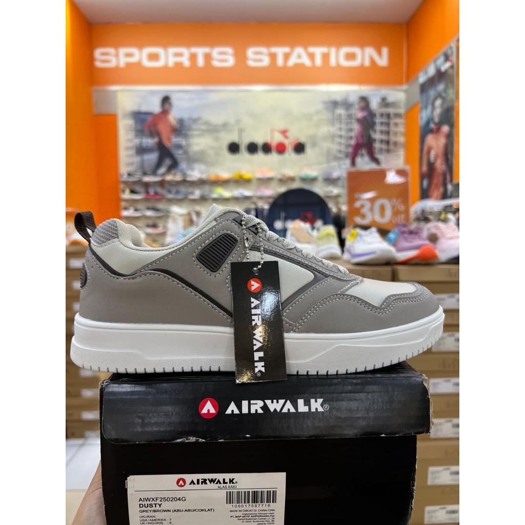 Airwalk Dusty Grey/Brown Men's Shoes Original | Shopee Malaysia