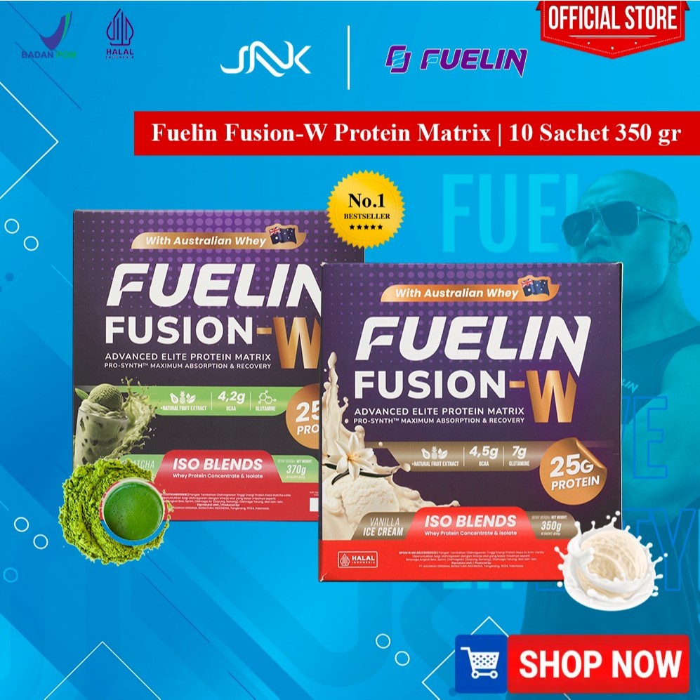 FUELIN Fusion W Iso Blend 10 Sachets | Australian Formula Whey Protein ...
