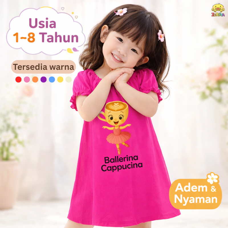 Children's Ballerina Cappucina Dress 1 - 8 Years Sleeve Model Zoraya ...